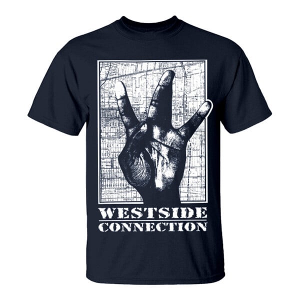 Ice Cube Merch Westside Connection Navy T-Shirt - Official Ice Cube ...